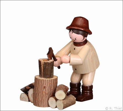 Holzhacker mit Hackstock | Figuren | Winterkinder | Holzkunst Sortiment ...
